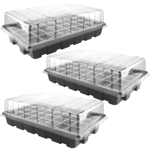商品名:  JUOPZKENN 3PCS Seedling Tray Seed Starting Tray, Mini Propagator Plant Growth Kit Greenhouse with Humidity Ventila...