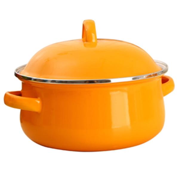 商品名:  TEIDEA Cooking Set Nonstick Soup Pot Enamel Cooking Hot Pot Thick Bottom Stock Pot Handle Ramen Noodles Gas Cooker...