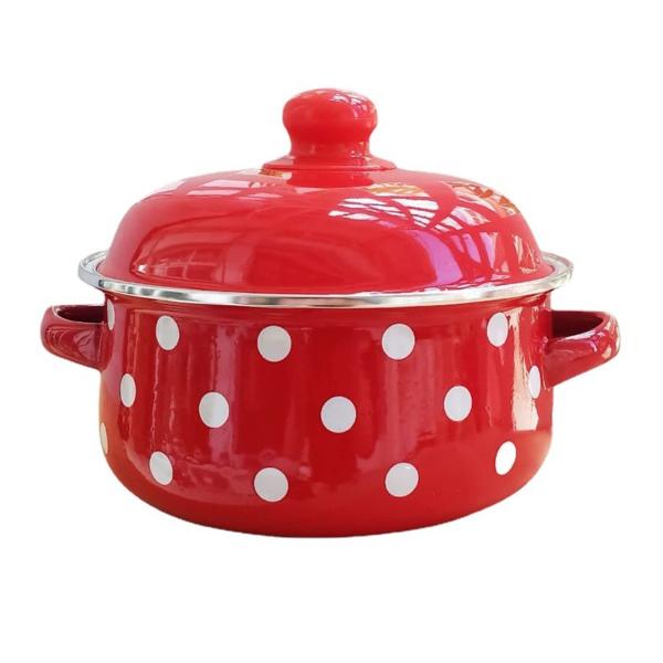 商品名:  TEIDEA Cooking Set Enamel Milk Pot Thickened Pot Thickened Stew Pot Flat-bottomed Small Hot Pot Soup Pot Stew Pot ...