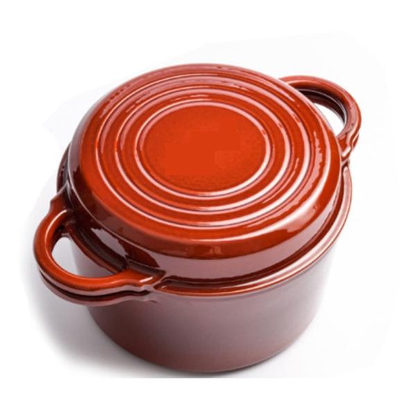 商品名:  TEIDEA Cooking Set Enameled cast Iron Double Oven Frying pan Cover stew Pot Household Multi-Purpose Soup Pot stewi...
