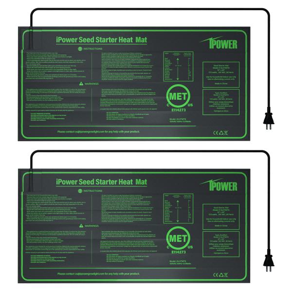 商品名:  iPower Durable Waterproof Seedling Heat Mat Warm Hydroponic Pad for Efficient Seed Starting, Greenhouse Use, and G...