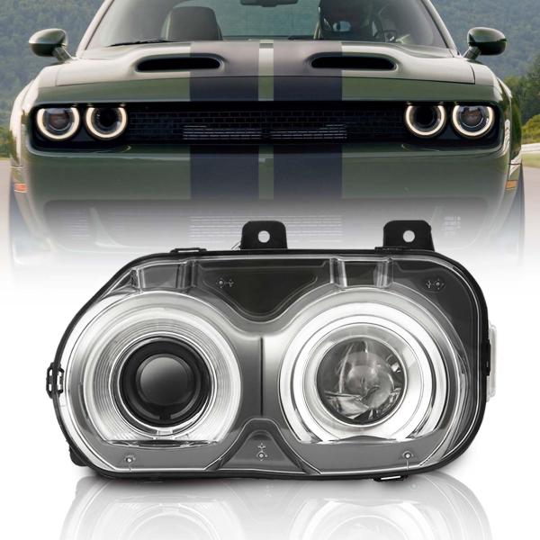 商品名:  KARPAL HID Headlight Assembly Compatible With 2015-2023 Dodge Challenger, HID Type With LED DRL Headlight Headlamp...