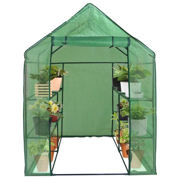 商品名:  CutuLi Folding Walk-in Greenhouse with 8 Shelves, Compact Design for Plants &amp; Flowers, Direct Sunlight, Easy A...
