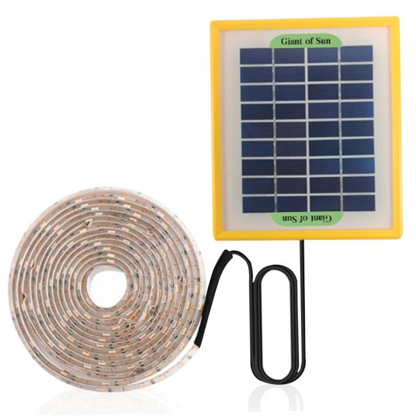 商品名:  Solar Powered Grow Lights 16.4ft Plants Light Strip with Solar Panel Full Spectrum Solar Grow Lights for Greenhous...