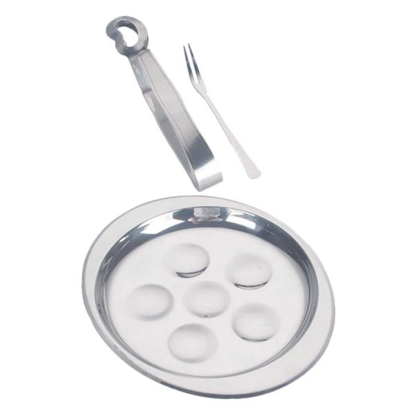 商品名:  LABRIMP 1 Set Field Screw Fork Clamp Snail Cooking Dish Oyster Pan Escargot Serving Tongs Grilling Tools Snail Dis...