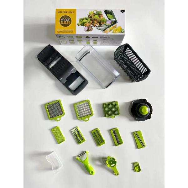 商品名:  RYDOX Salad Chopper Bowl and Cutter With Lid, 16 in 1 Professional Food Chopper, Onion Chopper, Dicing Machine, Ad...