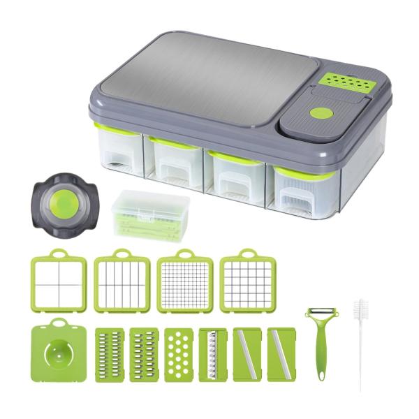 商品名:  Vegetable Slicer, Vegetable Slicer Dicer Cutter, Vegetables Chopper Dicer Onion Chopper, Kitchen Vegetable Spirali...