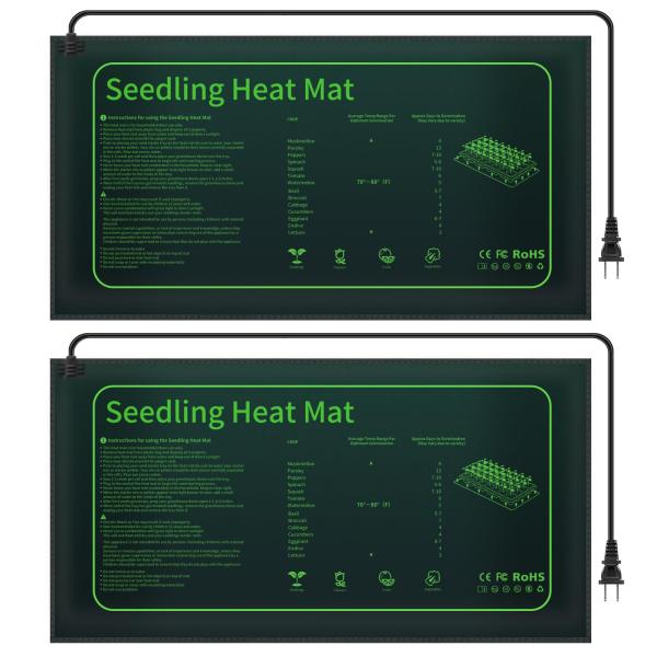 商品名:  VENROII Seedling Heat Mat - 2-Pack Waterproof &amp; Durable 10" x 20.75" Warm Hydroponic Heating Pad for Seed Star...
