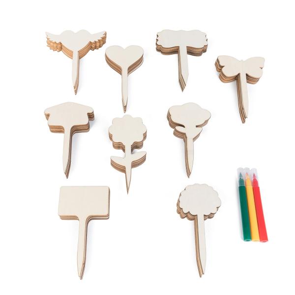 商品名: Fving 植物ラベル 90個 ガーデンプラントマーカー ペン3本付き ツゲの木 植物タグ 苗 多肉植物 保育園 ハーブ 花 野菜 屋内 温室用品 Fving 90 PCS Plant Labels, Garden Plant M...