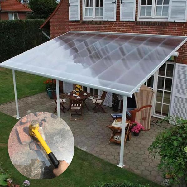 商品名:  0.8mm Polycarbonate Sheets, 1.7mm Roofing Transparent Insulation Daylighting Panels, Cuttable Replacement Shed Cov...