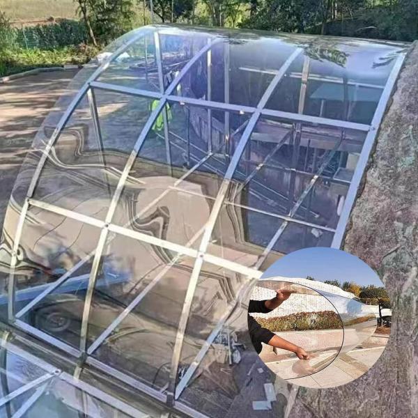 商品名:  DRemdo Polycarbonate Panel Roofing Sheets,1.7mm Clear Acrylic Plastic Sheet,Roof Cladding,Greenhouse Shed Canopy,U...