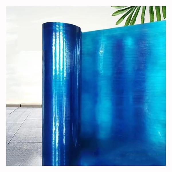 商品名:  Outdoor Greenhouses Insulation Daylighting Shed Cover,Blue Polycarbonate Roofing Sheet,UV Protected Clear Corrugat...