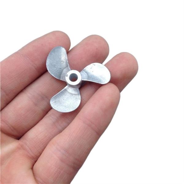 商品名:  Zinc Alloy Three-Blade Propeller, 4mm Hole Dia. - Fully Immersed Metal Casting Form - RC Ship Fishing Bait Boat Mo...