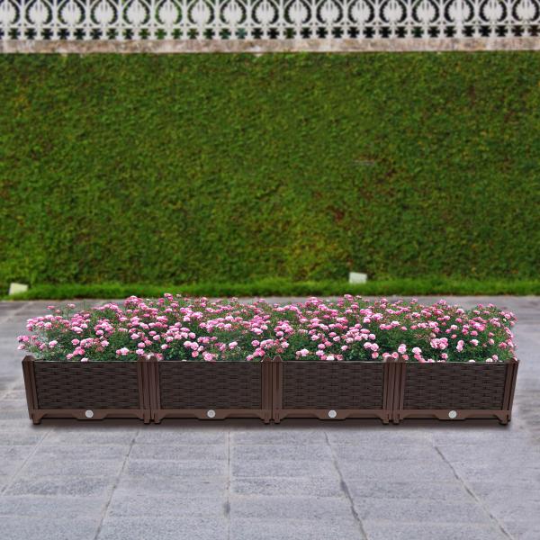 商品名:  LOHISHILO Large Deepened Raised Garden Bed for Outdoor Plants,Greenhouse Planter with Drainage,Garden Boxes for Ve...