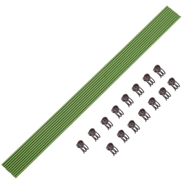 商品名:  Keebgyy Garden Stakes, Greenhouse Support, Flexible Iron Wire Hoops, Flexible Plastic Coated Metal Steel Garden Pl...
