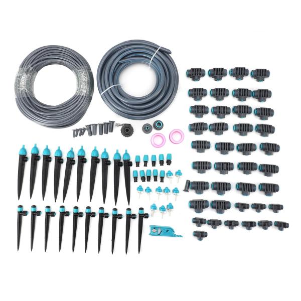 商品名:  Greenhouse Micro Drip Irrigation Kit, Adjustable 3 Modes Drip Irrigation System Garden Watering Misting System wit...