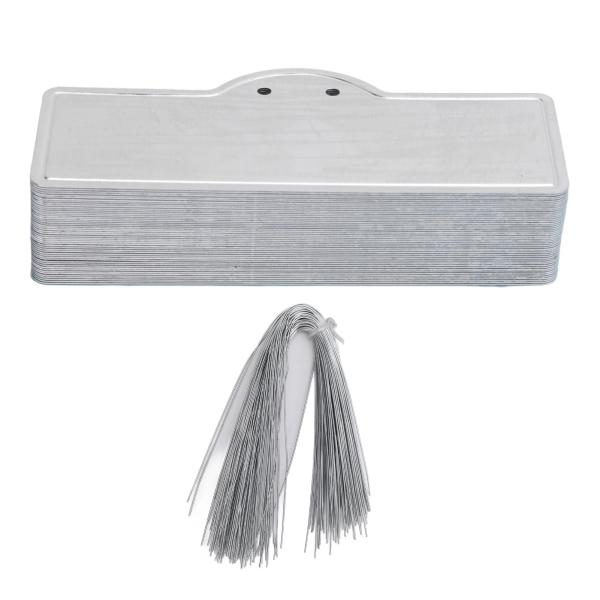 商品名:  100 Pcs Plant Labels, Aluminum Waterproof Plant Tags with Twist Ties Double Sided Write On Metal Tags for Plant Ma...