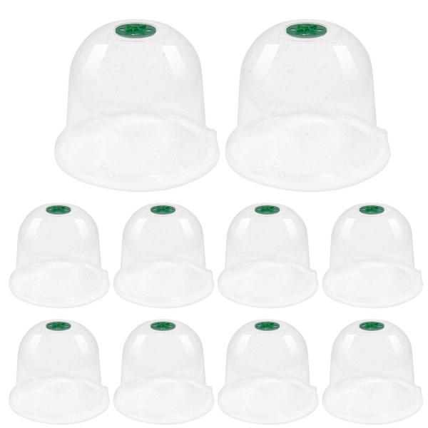 商品名: 10個 湿度ドーム | 繁殖ドーム | 植物繁殖カバー、ガーデンクローシュ温室ドーム、透明ガーデンクローチ、多目的植物成長観察ドーム 成長観察 10pcs Humidity Domes | Propagation Dome | P...