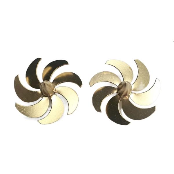 商品名:  M4x42mm Seven-bladed Propeller Brass Metal Props Fittings for DIY RC Ship Model Remote Control Boat Spare Parts(1x...