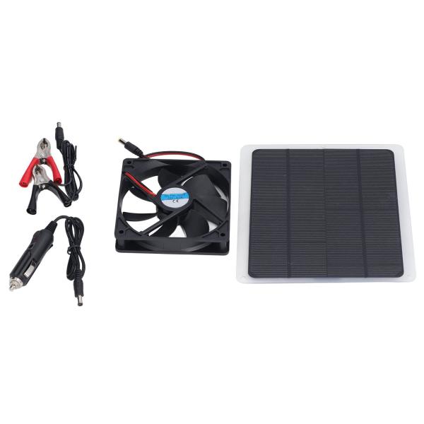商品名:  Solar Fan, Convenient Charging 10W 12V Portable Outdoor Solar Fan USB DC for Pet Houses for Greenhouses for RVブランド...