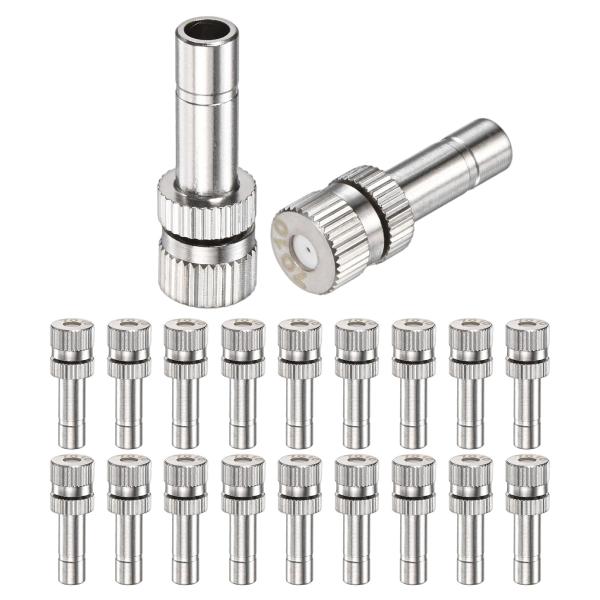 商品名: M METERXITY 真鍮ミストノズル 20個パック 0.028インチ/0.7mm オリフィスミスター 交換用ヘッド 屋外冷却システム/造園/加湿/温室用 6mm 低圧フォグスプレーノズル M METERXITY 20-Pack...