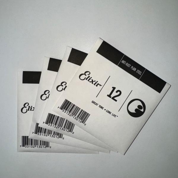 13012 / .012 / ギターバラ弦（4本セット）ANTI-RUST（アンチラスト＝サビ防止）プレーン弦は新開発の技術でプレーン弦にもコーティングを施しています。アコースティックギターでも使用できます。送料込みです！単品でのご注文はポ...