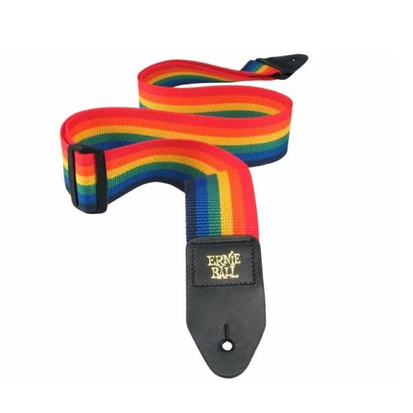 カラー：Rainbow●多くのミュージシャンに愛用され信頼されているポリプロ・ストラップは、大人気のロングセラー・ストラップです。本体の素材には、伸びにくい丈夫なポリプロピレンを使用しています。また、ストラップ・ピンを掛けるホール部分にはブ...