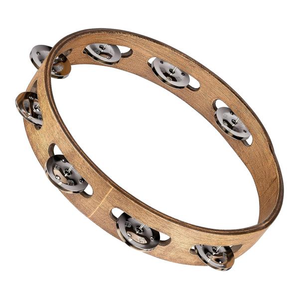 ウッドタンバリンは丈夫なフレームで作られており、多様なサウンドに対応できるよう各種素材のジングルがラインナップされています。人間工学に基づき設計された軽量なハンドルはエネルギッシュな演奏を可能にします。ステンレス・スチール製のジングルは抜け...