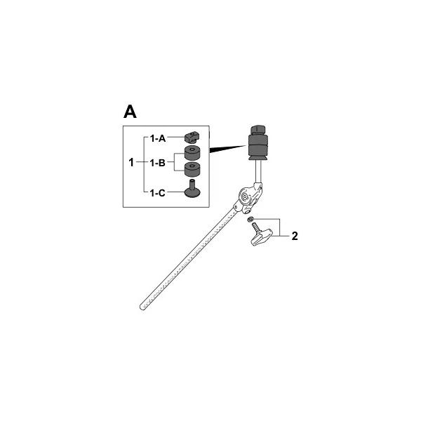 AA-BC83 / ブームアーム一式使用機材：BC-830、CH-830 / 830S、シンバルスタンド、シンバルホルダー、などで使用されています。※画像はイメージ（サンプル）です。