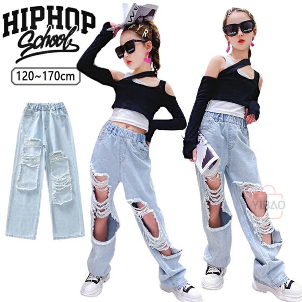 商 品 詳 細商品内容トップス/デニムパンツ商品仕様コットン、ポリエステル、そのほかカラー写真をご参考ください商品サイズ写真をご参考ください関連キーワード：トップス 穴あきジーンズ デニムパンツ 2点セット ダンスウエア キッズダンス 子供...