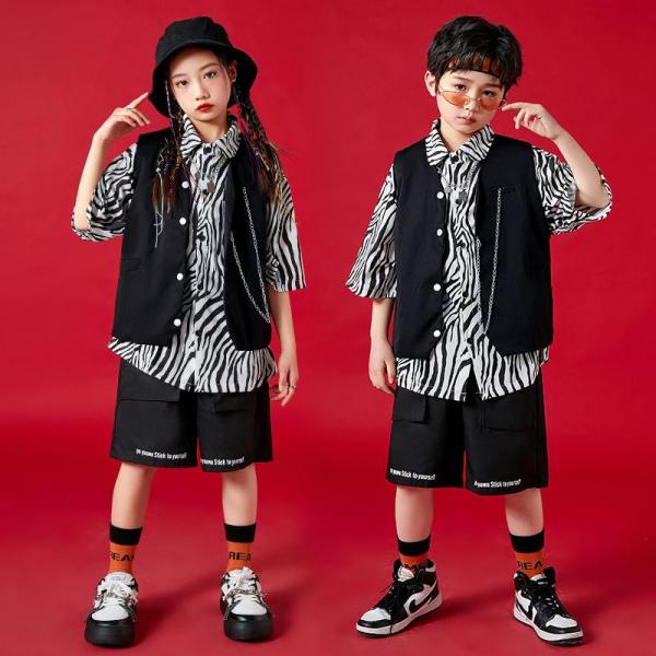 ダンス服装 体操服 JAZZ DANCE tシャツ スウェット キッズチアリーダー hiphop ヒップホップ  ステージ衣装 ダンスウェア 子供 応援団 運動会 甲子園 チアガール衣装 舞台演出服　おしゃれ　ストリート系　B系　K-POP...