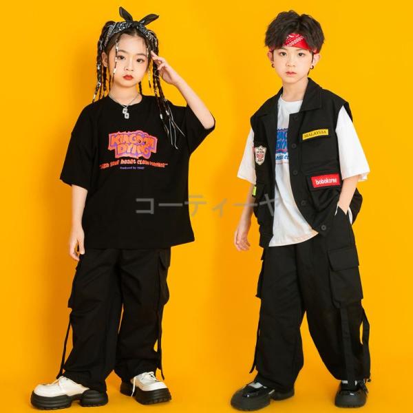 ダンス服装 体操服 JAZZ DANCE tシャツ スウェット キッズチアリーダー hiphop ヒップホップ  ステージ衣装 ダンスウェア 子供 応援団 運動会 甲子園 チアガール衣装 舞台演出服　おしゃれ　ストリート系　B系　K-POP...