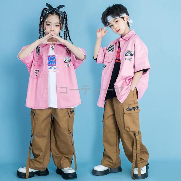 ダンス服装 体操服 JAZZ DANCE tシャツ スウェット キッズチアリーダー hiphop ヒップホップ  ステージ衣装 ダンスウェア 子供 応援団 運動会 甲子園 チアガール衣装 舞台演出服　おしゃれ　ストリート系　B系　K-POP...