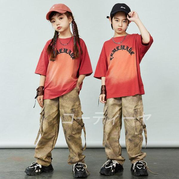 ダンス服装 体操服 JAZZ DANCE tシャツ スウェット キッズチアリーダー hiphop ヒップホップ  ステージ衣装 ダンスウェア 子供 応援団 運動会 甲子園 チアガール衣装 舞台演出服　おしゃれ　ストリート系　K-POP　韓国...