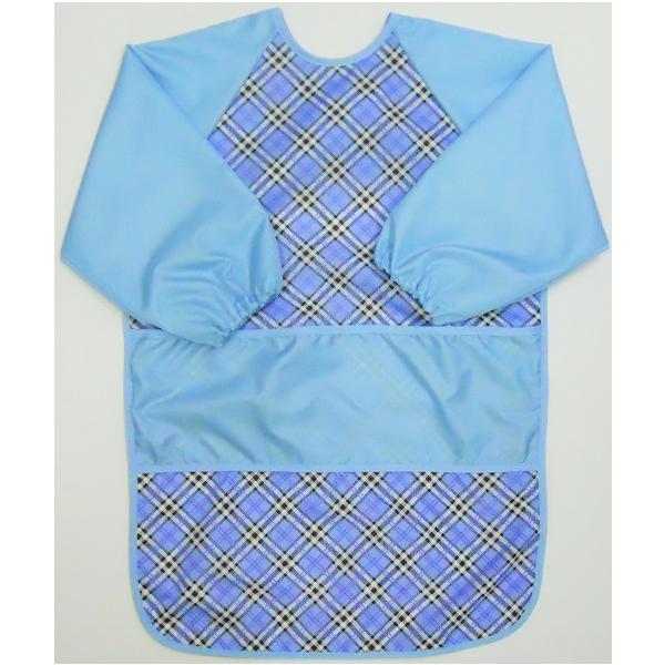 カラー＝サックス　　サイズ ＝  身長８０〜９５ｃｍ（１歳〜３歳）　（丈＝５０ｃｍ（顎の下から裾迄）巾35cｍ）（袖丈＝36ｃｍネックから手首迄）素材　 前身 表ナイロン１００％（撥水加工）　前身 裏・袖他ポリエステル１００％（撥水加工）　...