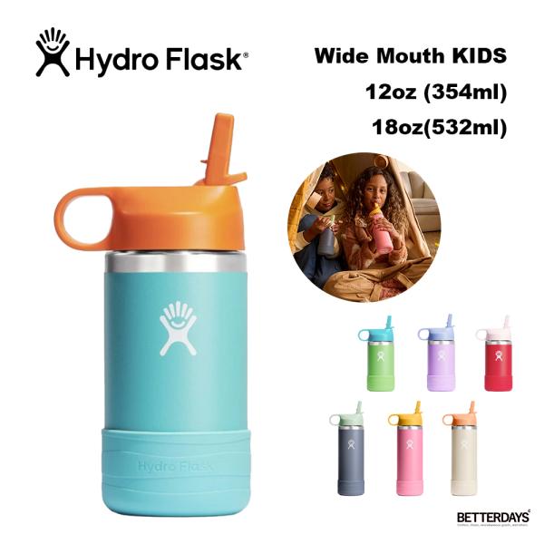 ●商品についてハワイで爆発的な人気となっているHydro Flask（ハイドロフラスク）のキッズ用12ozボトル。Wide Mouthボトルはその名の通り、飲み口が広めで飲みやすく、お手入れもしやすいデザイン。本体と蓋のバイカラーはKids...