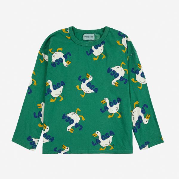 ●商品について可愛らしいアヒルモチーフがあしらわれた総柄キッズロングTシャツ。●素材100% Organic Cotton●サイズ2-3Years (約100cm相当)4-5Years (約110cm相当)6-7Years (約120cm相当)