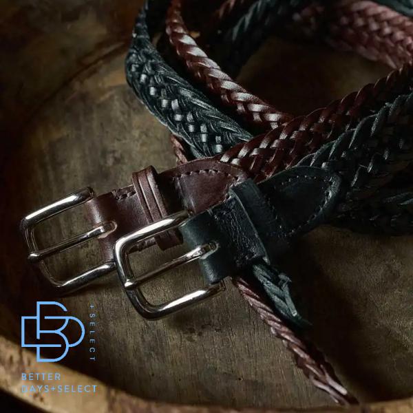 ●商品についてベオーマのアイコニックなメッシュベルトは、肉厚で良質なカウハイド（成牛革）を職人の手で一本一本丁寧にしっかりと編み込まれています。25ｍｍのナローなベルト幅に合わせて革の厚みも絶妙に調整されているので、ドレス系パンツとの相性も...