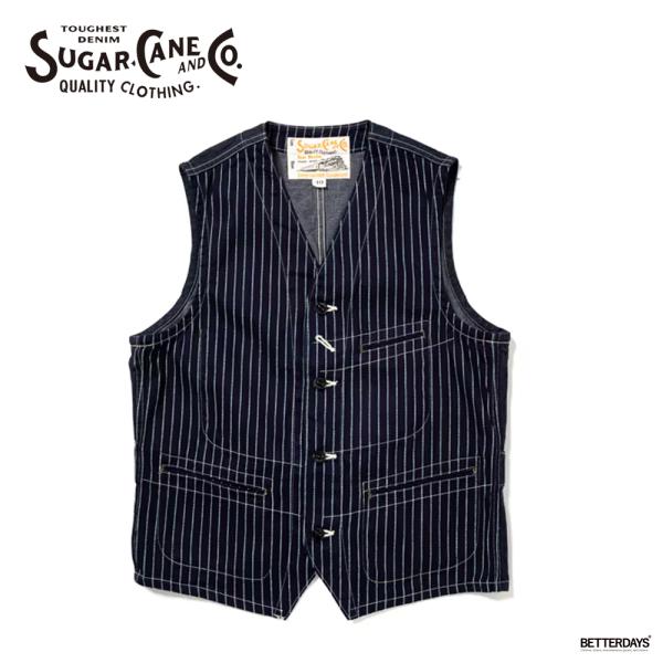 ●商品について9オンスのウォバッシュストライプ生地で仕立てたワークベスト。 後身頃には11オンスのデニム生地を使用している。身頃に打ち付けられたタックボタンはワークウエアならではの高い強度を誇るディテール。 胸ポケット横には懐中時計のチェー...