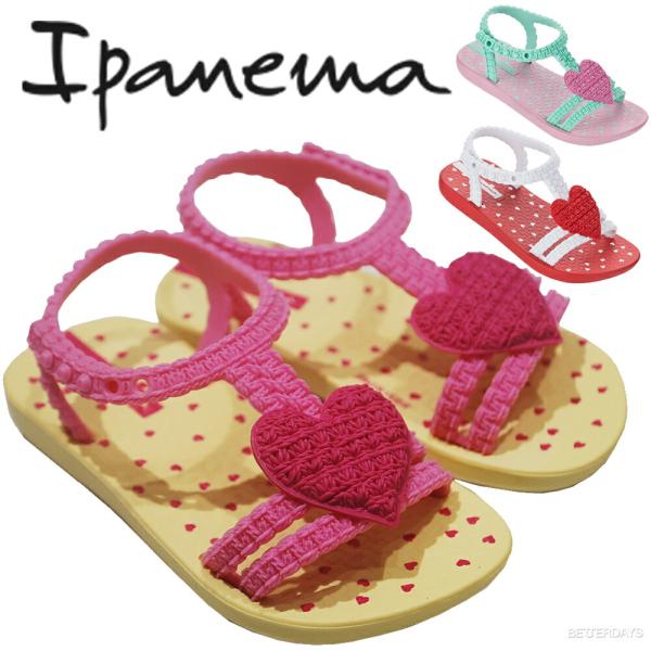 ●商品について甲の大きなハートと、手編みの様な加工が可愛い♪ファーストサンダルはIpanemaできまり!アンクルストラップ採用で、脱げる心配もなし。●原産国ブラジル●素材（甲）：PVC樹脂（底）：PVC樹脂底●サイズ12cm 13cm 14...