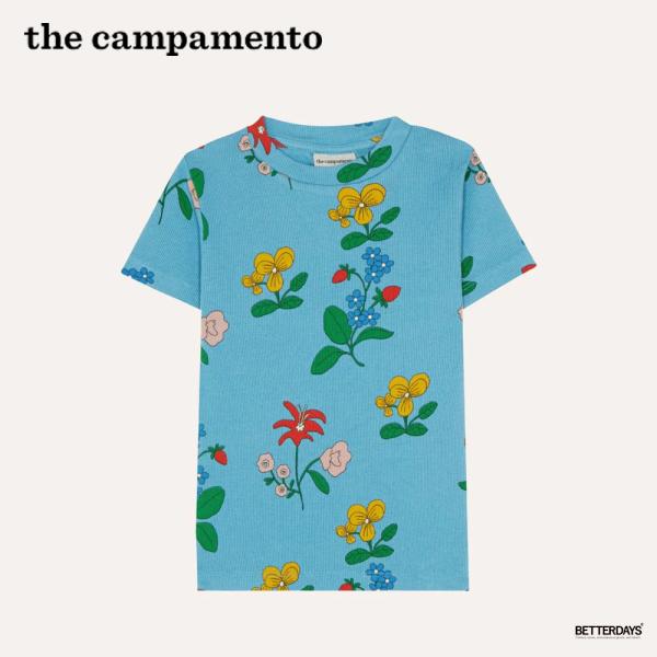 ●商品についてフィット感のあるスタイルで、柔らかいリブ素材で作られており、全体にカラフルな花が描かれたこの青いTシャツは、晴れた日にぴったりです。 襟はリブ生地で作られており、さらに快適です。●原産国ポルトガル ●素材リブ部分:綿100%●...