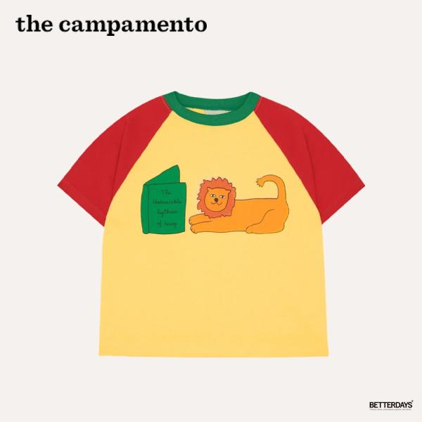 ●商品について柔らかなコットン素材を使用したカラーブロックTシャツ。静かに読書を楽しむライオンのクールなプリントが目を引きます。ラウンドネックと赤い半袖が夏の装いを完璧に仕上げます。●原産国ポルトガル ●素材ジャージー 100%オーガニック...