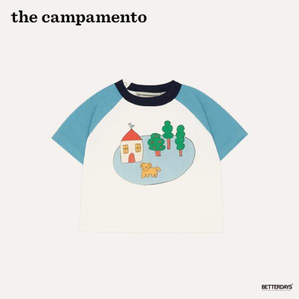 ●商品について柔らかなコットン素材を使用したカラーブロックTシャツ。小さな村とその住民たちのプリントが目を引きます。ラウンドネックとブルーの半袖で、夏の装いにぴったりです。●原産国ポルトガル ●素材ジャージー 100%オーガニックコットン ...