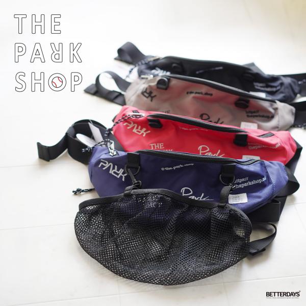 ●商品についてPLAY PARK WAISTBAGはゲーム機などが入る幅広ウエストバッグで背面にメッシュポケット付き。4カラー全て様々なフォントのロゴ刺繍が全体に散りばめられています。