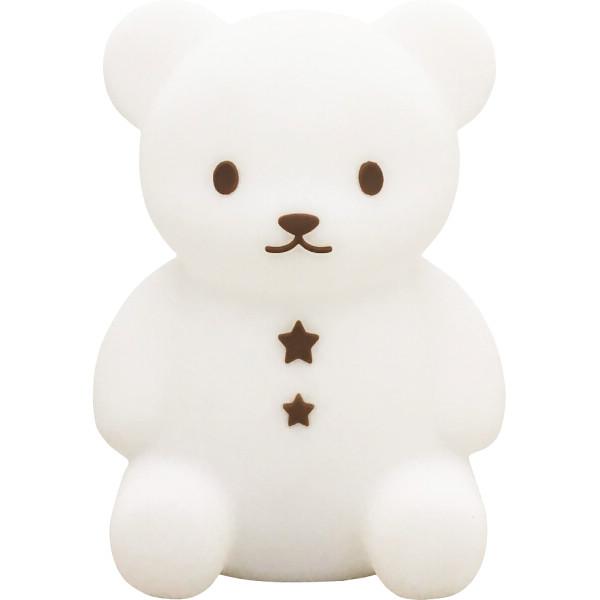 【送料無料】【メーカー直送】シリコーン樹脂製の柔らかいこぐまのライト。シリコーン部分から底部メカボックスの取り外しができ、シリコーン部分は煮沸消毒することができます。ライトの明るさは3段階で調整ができ、振動センサーとスイッチによる操作の2つ...