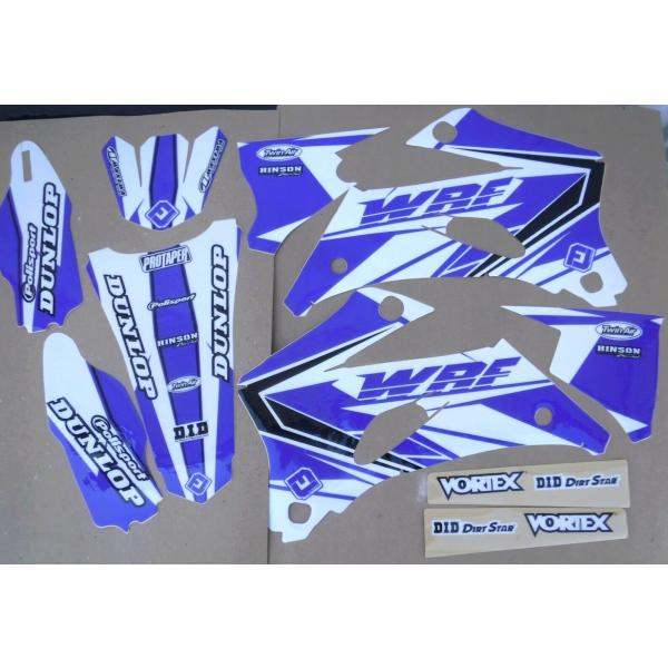 FLU DESIGNS PTS5 TEAMノーマルのグラフィックよりも丈夫で厚みがある15mmビニールグラフィックキットの内容は写真に写っている通りです[適合車種] ヤマハWR250F 2007 2008 2009 2010 2011 20...