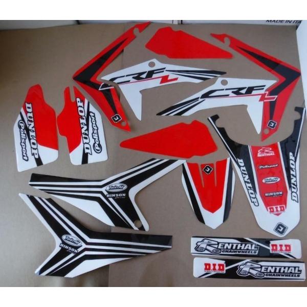 FLU DESIGNS PTS3 PRO TEAM SERIES ノーマルのグラフィックよりも丈夫で厚みがある15mmビニールグラフィックキットの内容は写真に写っている通りです[適合車種] ホンダ CRF250L 2012 2013 201...