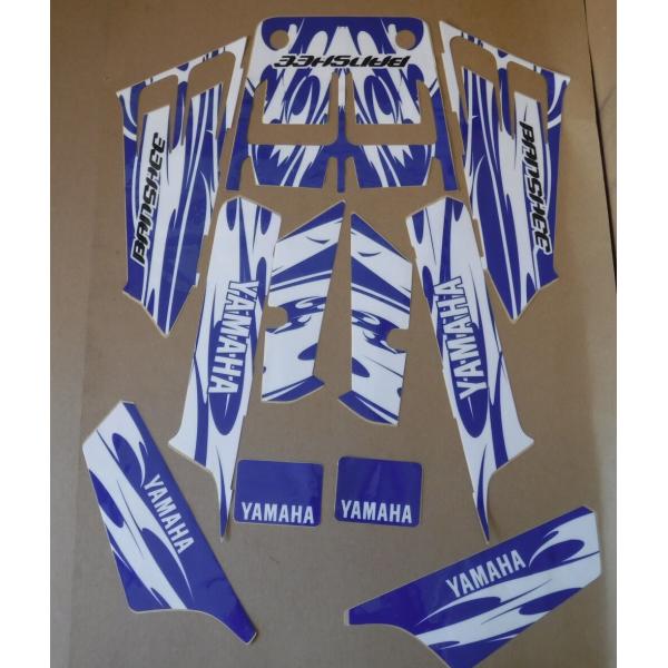 Blueノーマルのグラフィックよりも丈夫で厚みがある15mmビニールグラフィックキットの内容は写真に写っている通りです[適合車種] ヤマハ BANSHEE 350 バンシー 全年式 #爆買