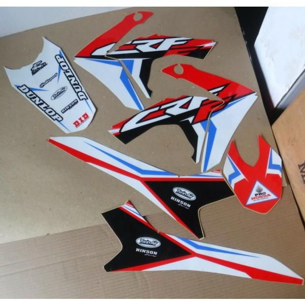 FLU DESIGNS PTS TEAMノーマルのグラフィックよりも丈夫で厚みがある15mmビニールグラフィックキットの内容は写真に写っている通りです[適合車種] ホンダ CRF125 CRF125F 2013 2014 2015 2016...