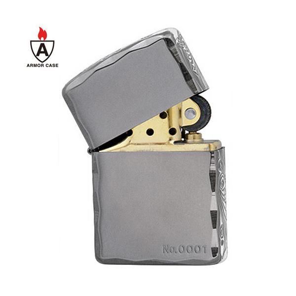 zippo アーマー　ライターケースの厚みが従来の1.5倍あるアーマータイプ☆ 加工表面処理：コーナーリューター/4面加工/アンティークシルバーサイズ：（約）H5.6cm×W3.8cm×D1.3cm付属品：専用BOX、取り扱い説明書兼永久保...